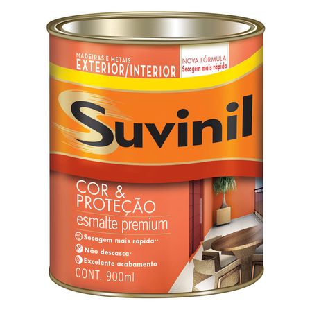 Tinta Esmalte para Madeira e Metais Suvinil Seca Rápido 900ml - Casa Toni