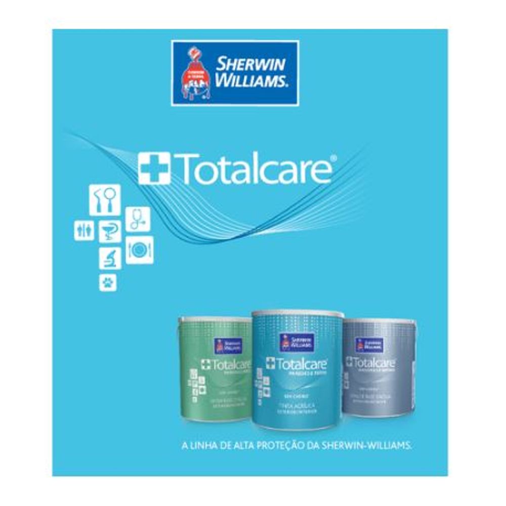 Tinta Acrílica Hospitalar TotalCare Paredes e Tetos Sherwin Williams ...